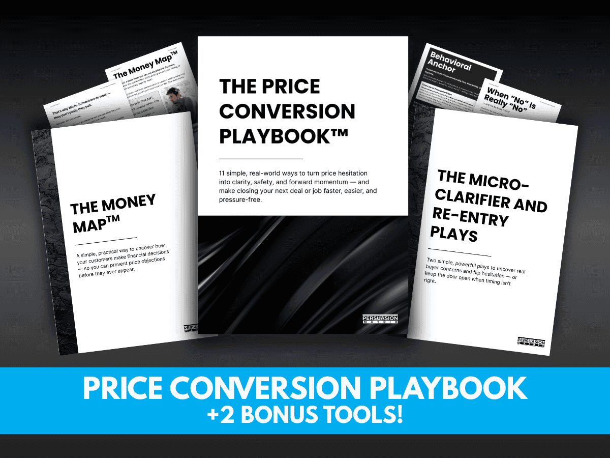 The Price Conversion Playbook (with Bonus Tools!) - Persuasion Matrix ...